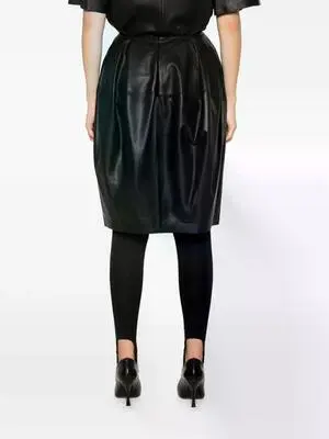 TOTEME Sculptural Leather Skirt