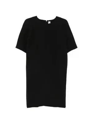 TOTEME Cocoon Crepe Mini Dress - Black