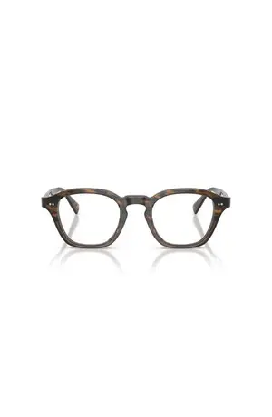 Oliver Spencer 48mm Square Optical Glasses - Red
