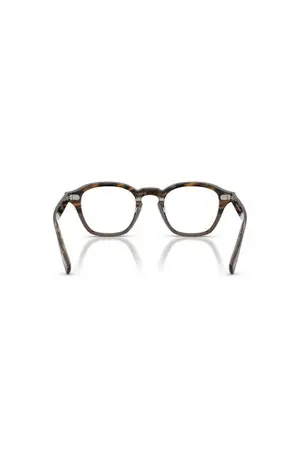 Oliver Spencer 48mm Square Optical Glasses - Red