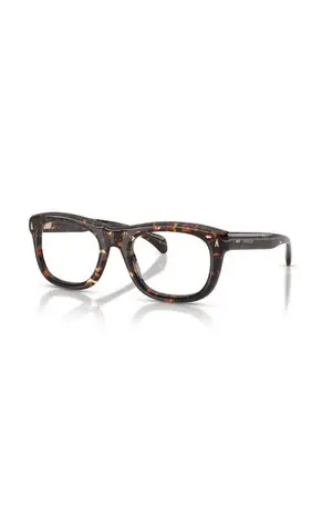 Moncler 51mm Square Optical Glasses - Tortoise