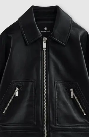 ANINE BING Assan Recycled Leather Jacket