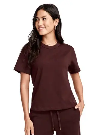JOCKEY The One And Only Heavyweight 100% Organic Cotton Tee - Currant