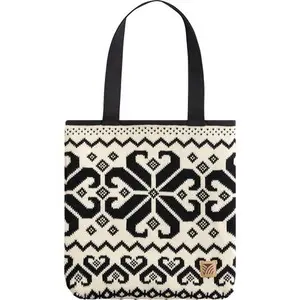 DALE OF NORWAY Falkeberg Tote Bag - Offwhite/black