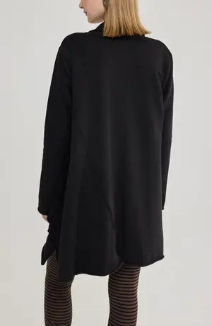 LUUKAA Valeria Fleece Cardigan - Black
