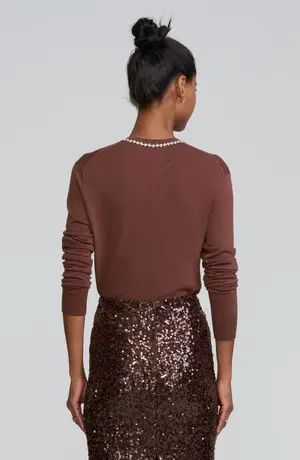 ELLE COLLECTION Gem Detail Cardigan