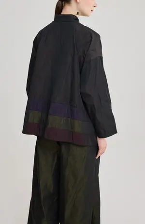 LUUKAA Poet Taffeta Shirt Jacket