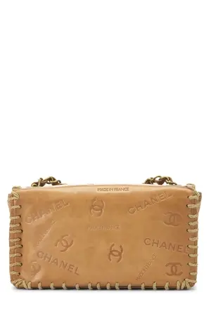 Chanel Embossed Logo Calfskin Half Flap Medium