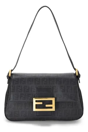 Fendi Zucchino Coated Mama - Black