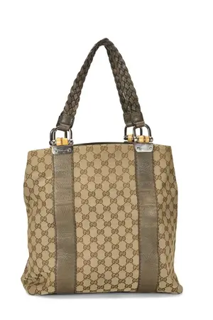 Gucci Original Gg Bamboo Bar Tote