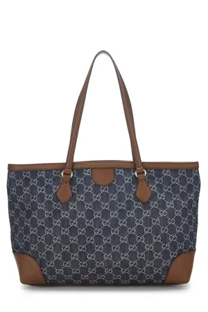 Gucci Denim Gg Ophidia Tote
