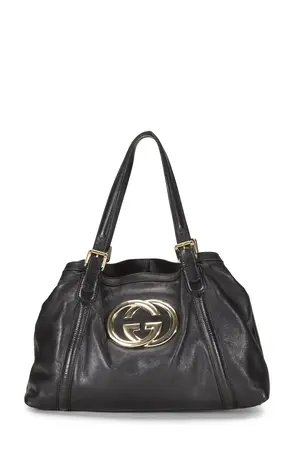 Gucci Leather Britt Shoulder Bag