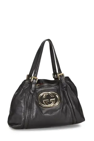 Gucci Leather Britt Shoulder Bag