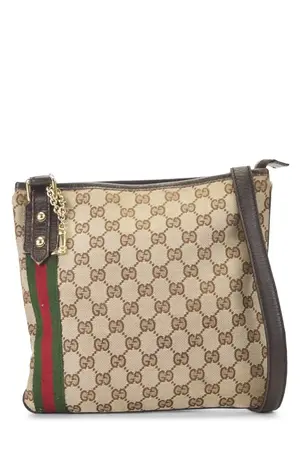Gucci Original Gg Canvas Jolicoeur Messenger - Brown
