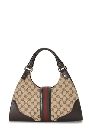 Gucci Original Gg Canvas Web Junco Shoulder Bag