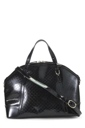 Gucci Patent Microssima Nice Top Handle Bag