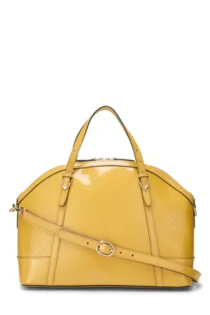 Gucci Patent Microssima Nice Top Handle Bag