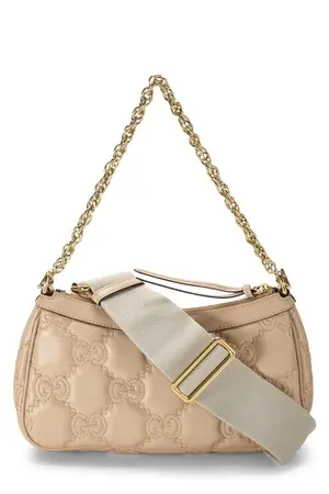 Gucci Embossed Gg Matelassé Chain Shoulder Bag