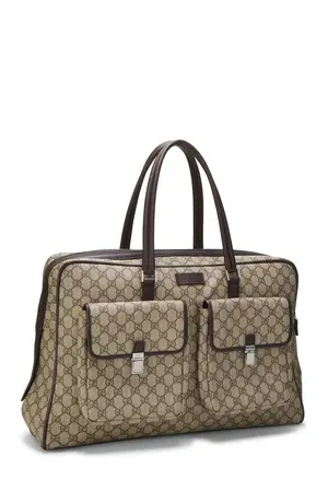 Gucci Gg Supreme Canvas Travel Bag