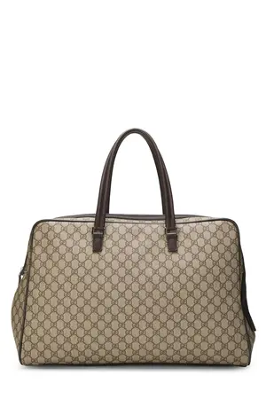 Gucci Gg Supreme Canvas Travel Bag