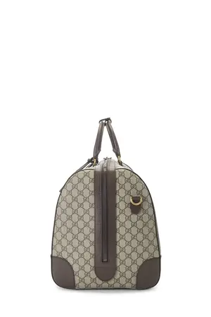 Gucci Gg Supreme Web Boston Bag