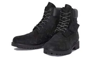 Timberland X Supreme Heritage Lace Up 6 Inch Boots 'black Nubuck
