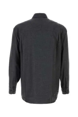 Auralee Dark Grey Wool Shirt