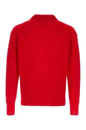 Auralee Alpaca Blend Polo Shirt