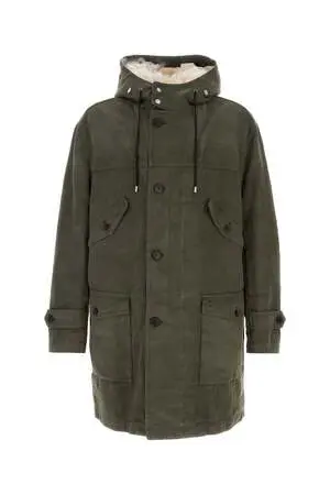 Fendi Army Cotton Parka Coat - Green