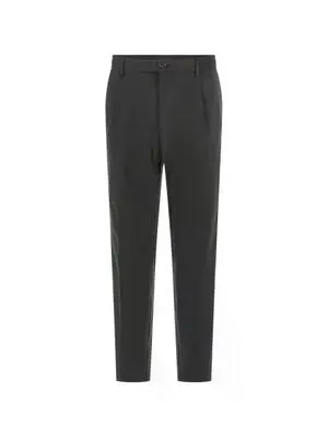 CRUNA Mitte Pleated Trousers - Black