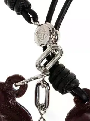 Loewe X Cosima Von Bonin Leather Bag Charm - Brown