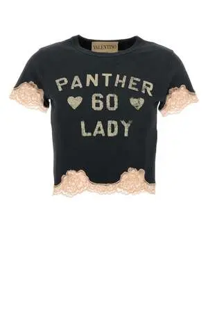 Valentino Garavani Graphite Cotton T-shirt