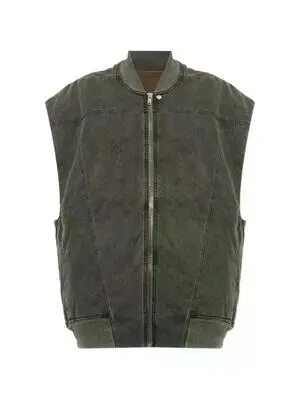 Rick Owens Jumbo Flight Oversized Denim Vest