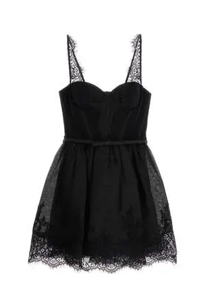 Zimmermann Linen Blend Valiant Mini Dress - Black