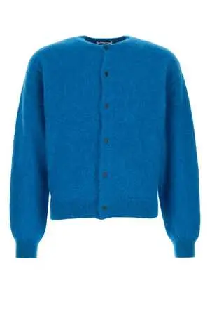 Auralee Alpaca Cardigan - Blue