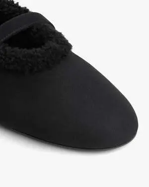Alaïa Merino Shearling Ballet Flats