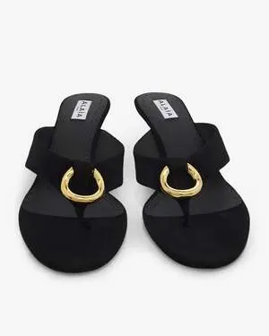 Alaïa Tong 55 Embellished Mule Sandals