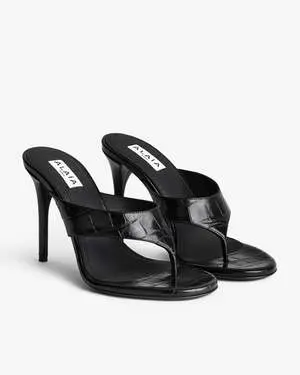 Alaïa Tong 90 Embossed Mule Sandals
