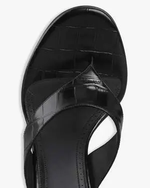Alaïa Tong 90 Embossed Mule Sandals
