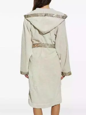 Etro Paisley-trim Hooded Bathrobe