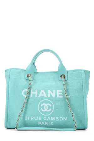 CHANEL Blue Deauville Medium Nm