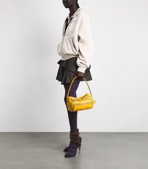 Acne Studios Leather Camero Party Shoulder Bag - Yellow