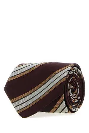 Dries Van Noten Embroidered Silk Tie - Multicolor