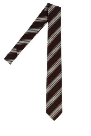 Dries Van Noten Embroidered Silk Tie - Multicolor