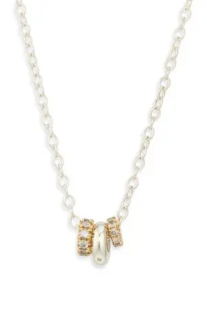 SPINELLI KILCOLLIN Vesta Sterling & 18k Gold Diamond Pendant Necklace - Silver