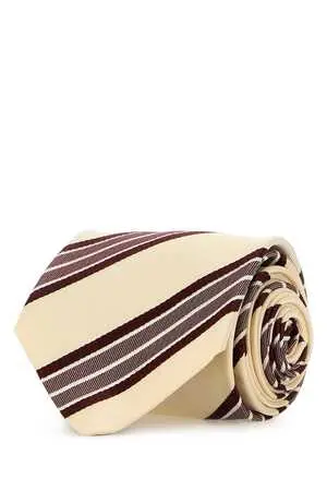Dries Van Noten Embroidered Silk Tie - Multicolor