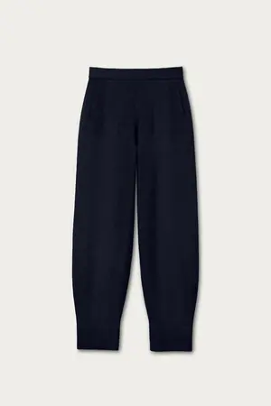 Iris Von Arnim Brushed Cashmere Trousers - Navy