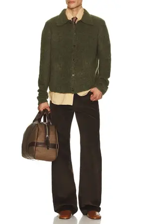 Dries Van Noten Mora Cardigan In Green
