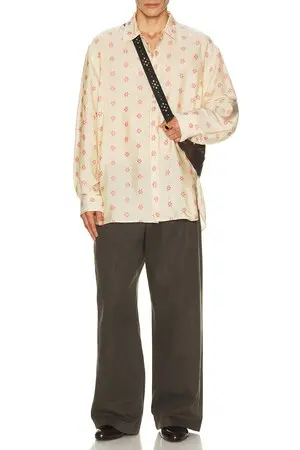 Dries Van Noten Croom Shirt In Brown
