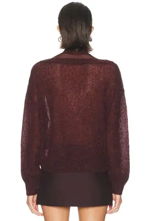 SEROYA Vada Sweater In Burgundy